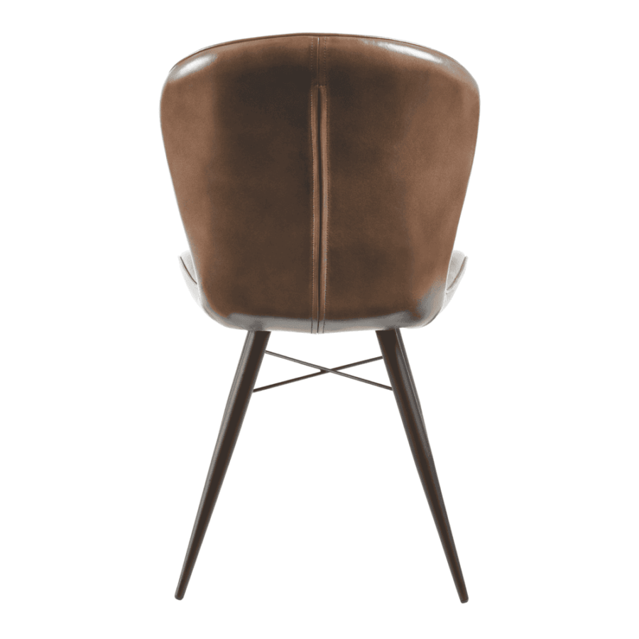 LARS Side Chair - Genuine Leather - Zap Trading