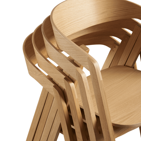 Luca Stacking Armchair - Natural Oak - Zap Trading
