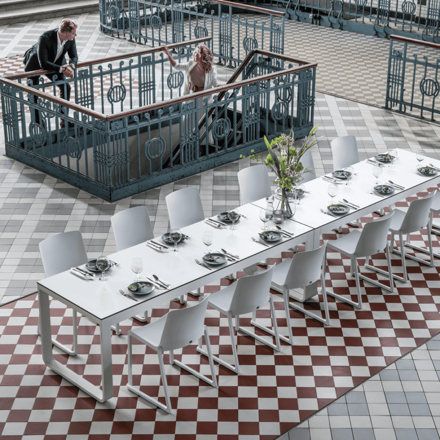 Flow Dining Table White - Zap Trading