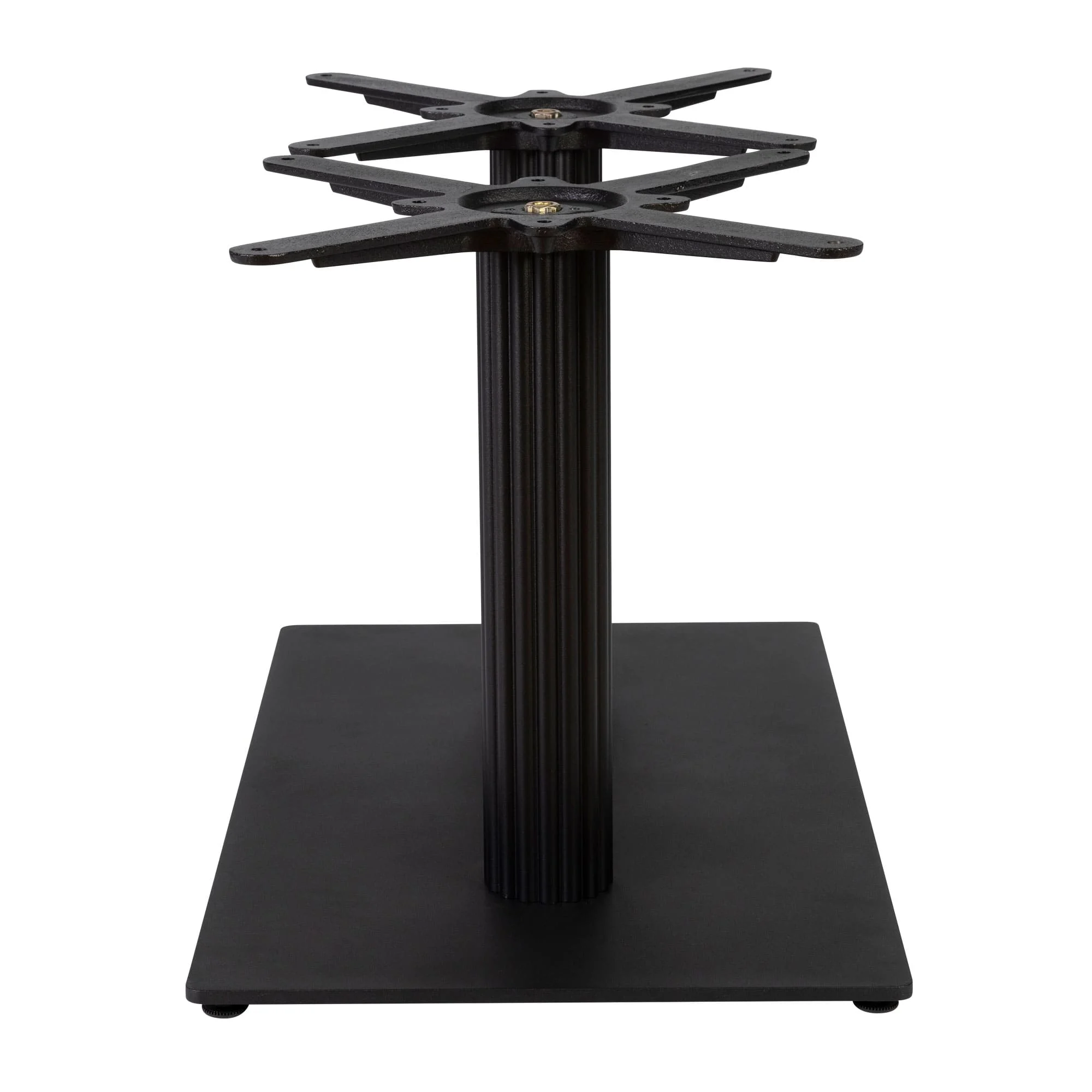 Boston Base - Black Fluted Large Rect - Coffee - Zap Trading