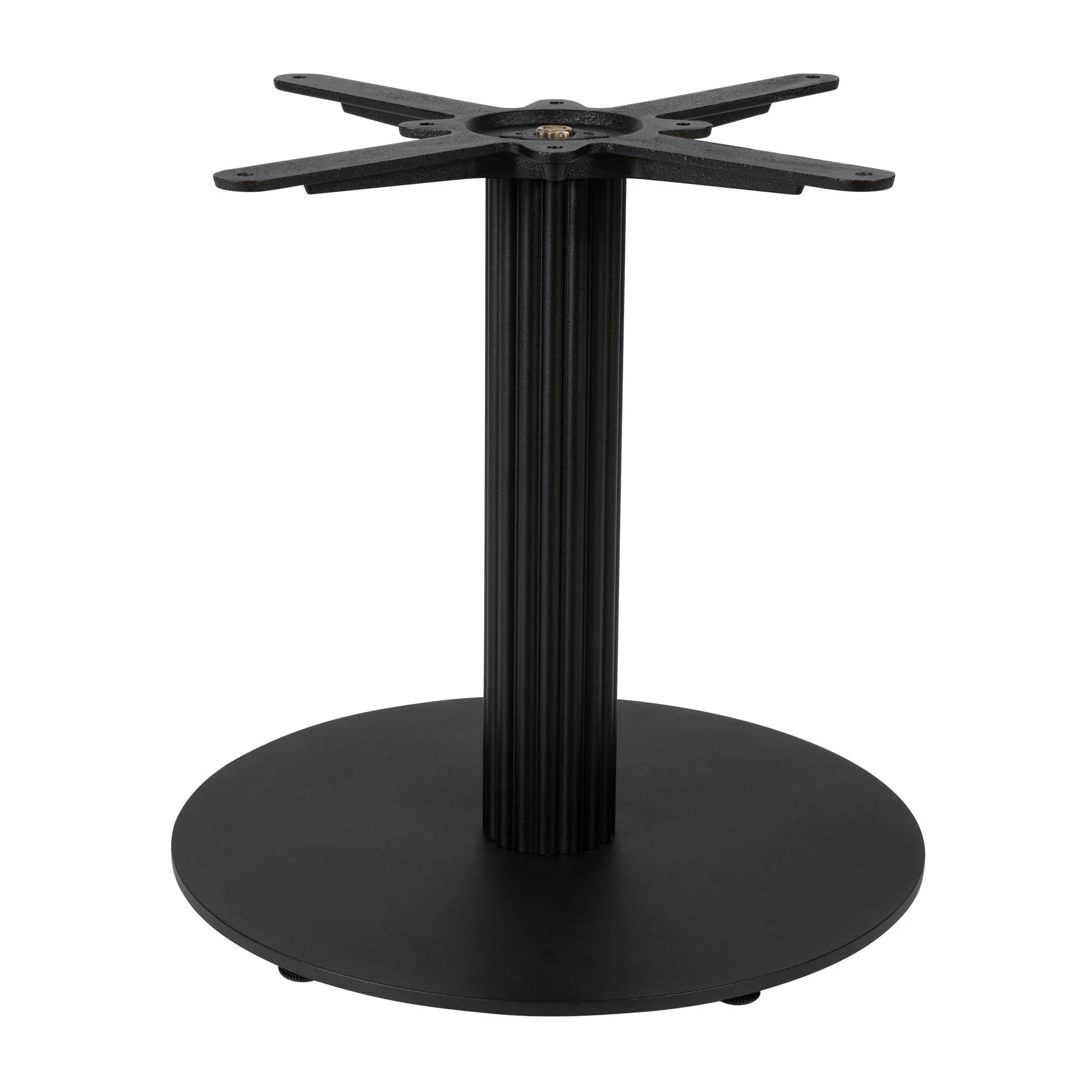 Boston Base - Black Fluted Small Round - Coffee - Zap Trading