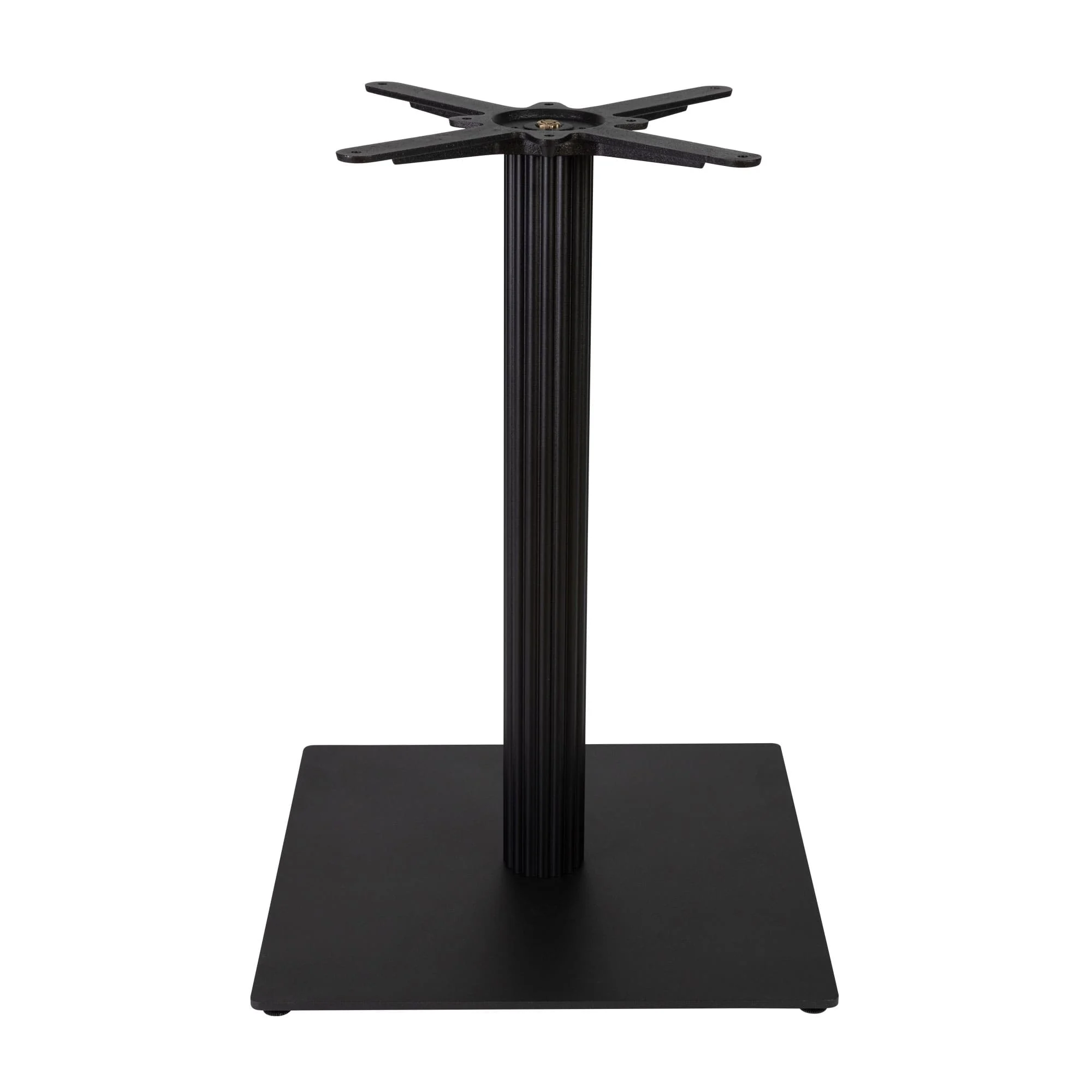 Boston Base - Black Fluted Large Square - Dining - Zap Trading