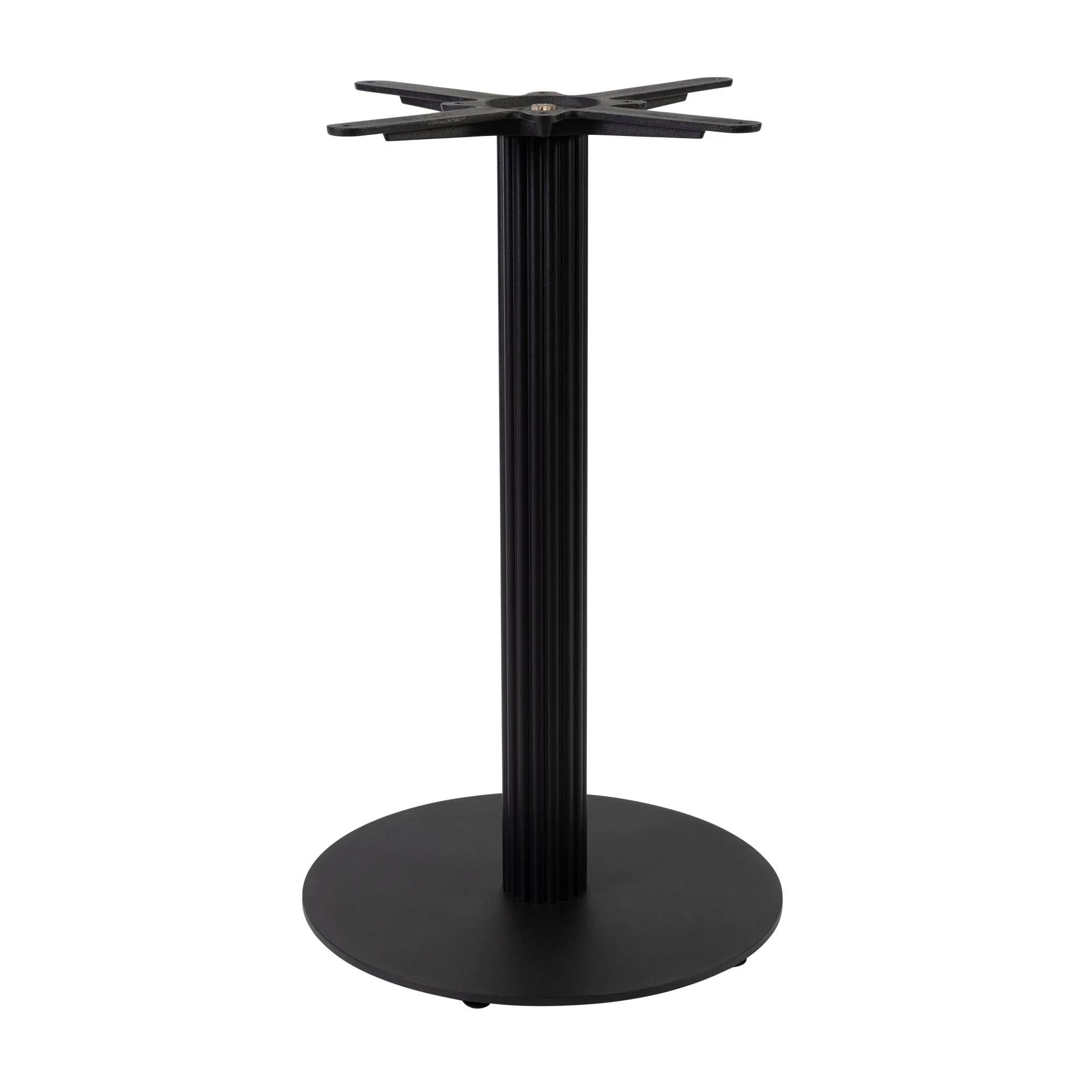 Boston Base - Black Fluted Small Round - Dining - Zap Trading