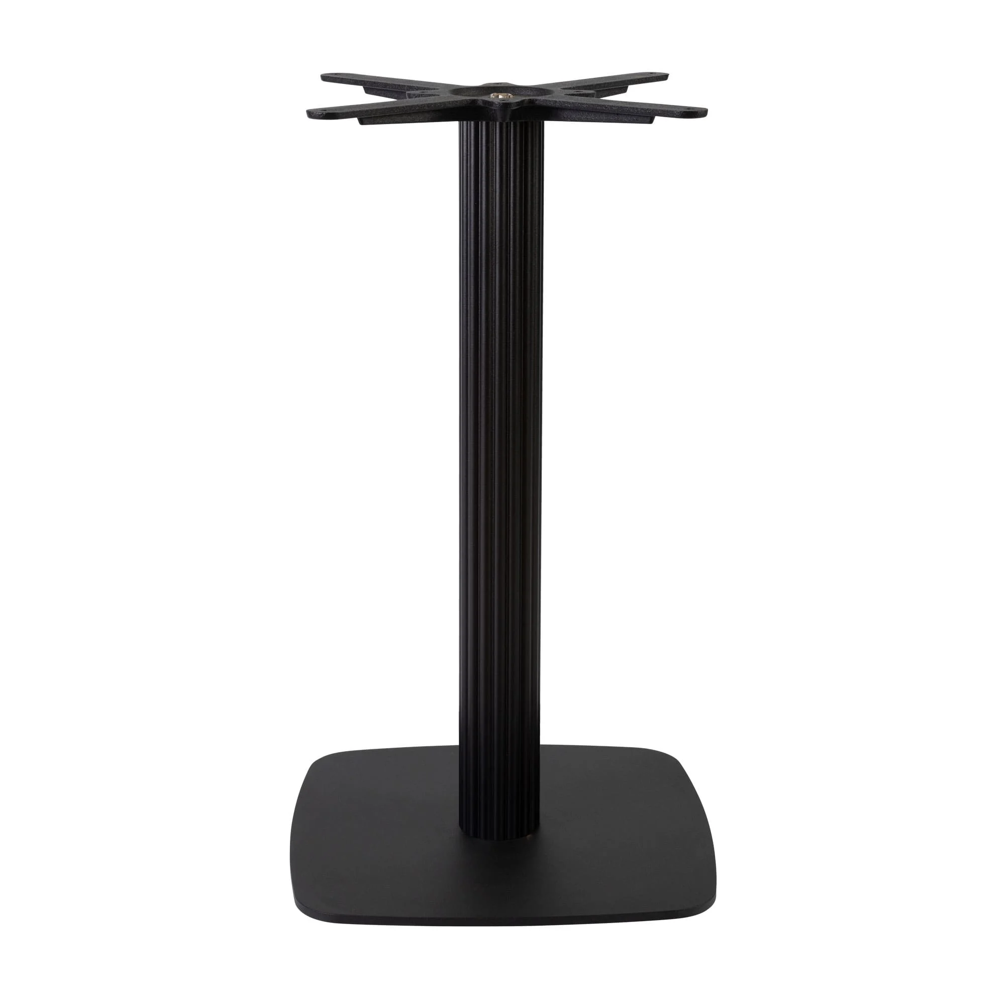 Boston Base - Black Fluted Small Square with Radius Edges - Dining - Zap Trading